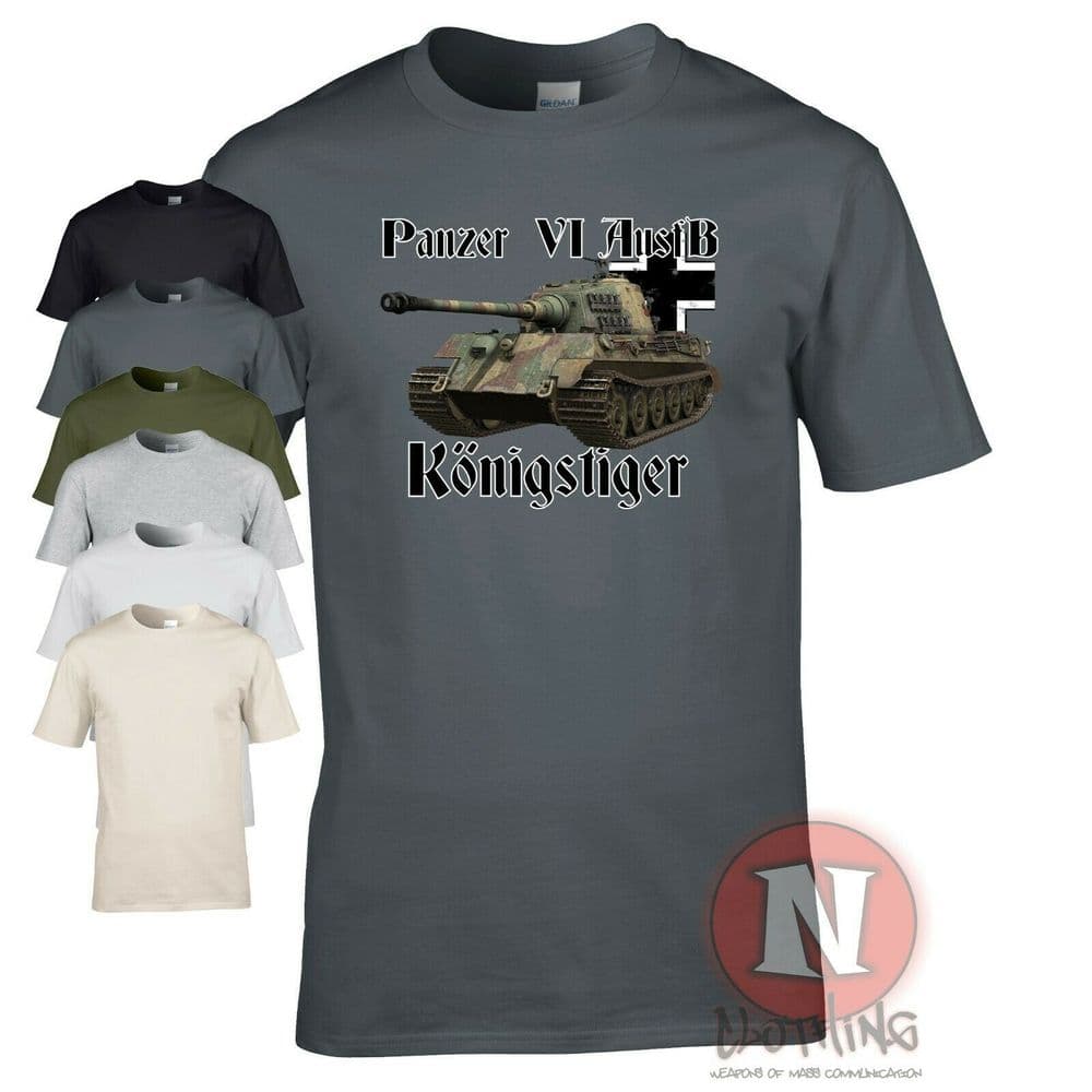 Panzer 6b KonigsTiger tank WW2 German military T-shirt World of war Tanks