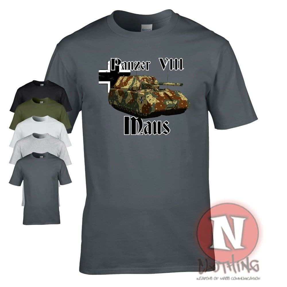 Panzer 8 Maus WW2 German military armour T-shirt World Tanks ...