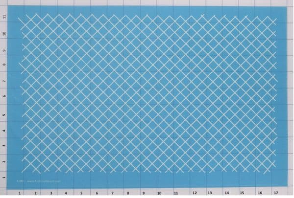 Half Inch Grid On Point Stencil