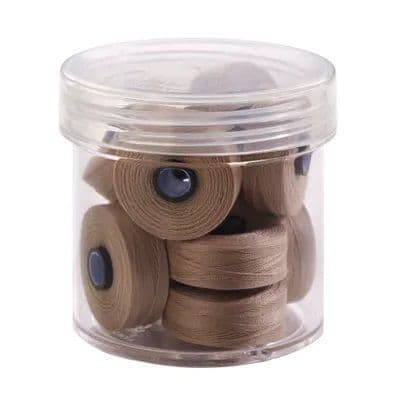 Magna Soft Light Tan M Size Bobbins Tub of 10