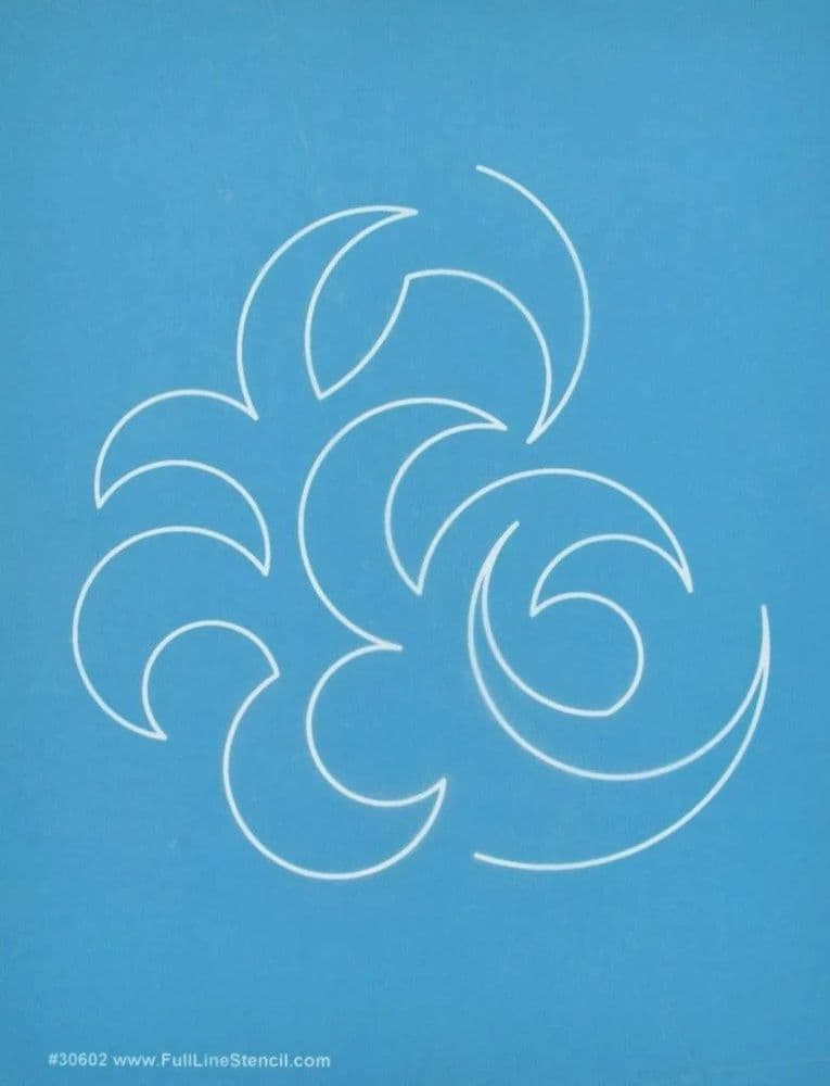 Overall 7" Swirl Stencil