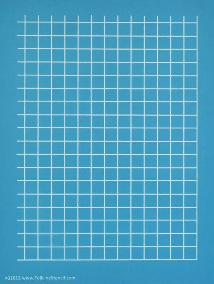 Straight Half Inch Grid Stencil