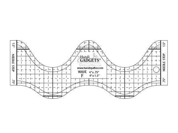 Wave F 4" Template - DISCONTINUED