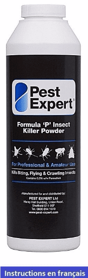 Poudre insecticide anti-blattes Formule "P" de 300g de Pest Expert