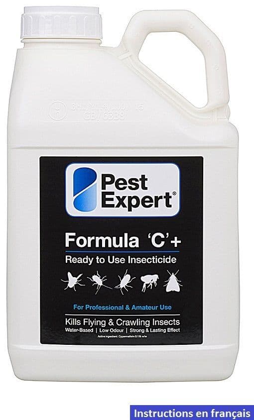 Spray insecticide avancé anti-blattes / anti-cafards Formule "C" de 5 ...