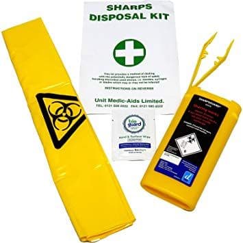 Biohazard Sharps Disposal Kit Small