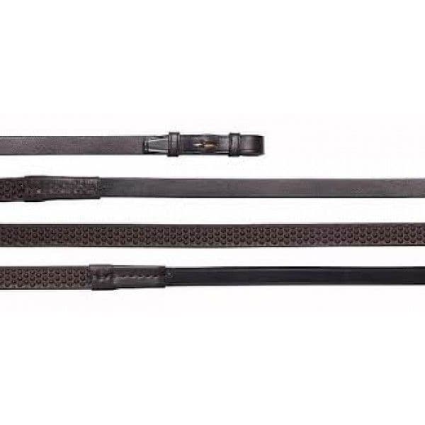 Bio Grip Reins with English Leather / Polymer Rubber