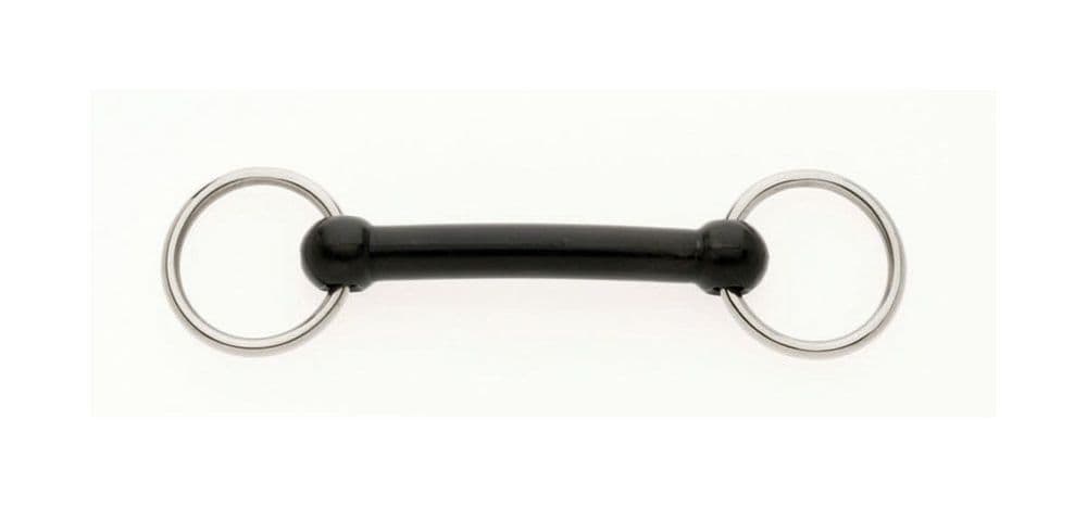 Bradoon Mullen Mouth Bit with steel rings