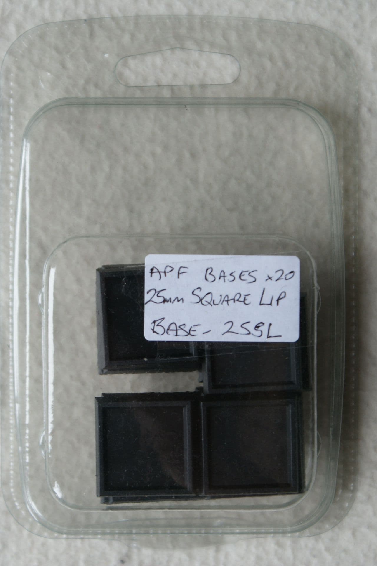 APF BASE-25SL Plastic 25mm Square Lipped Bases APF BASE-25SL Plastic 25mm Square Lipped Bases