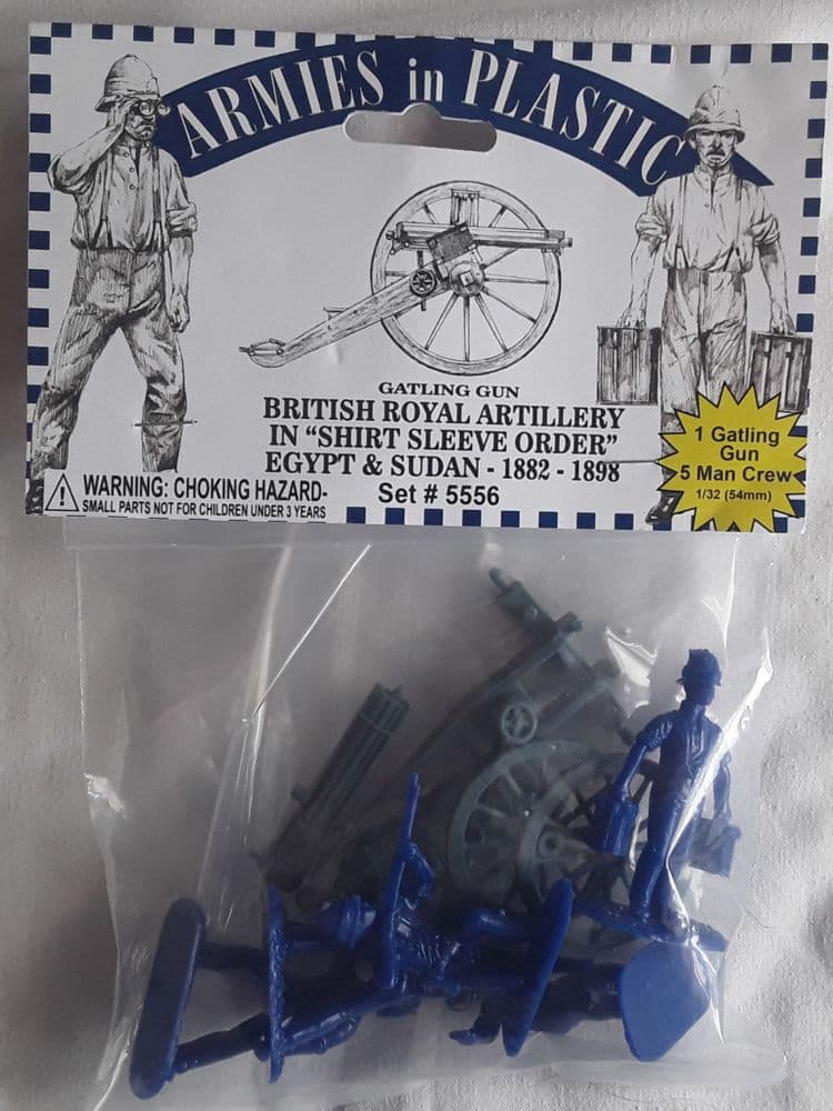 Armies In Plastic 1/32 AIP5556 Royal Artillery Gatling Gun With Crew in ...