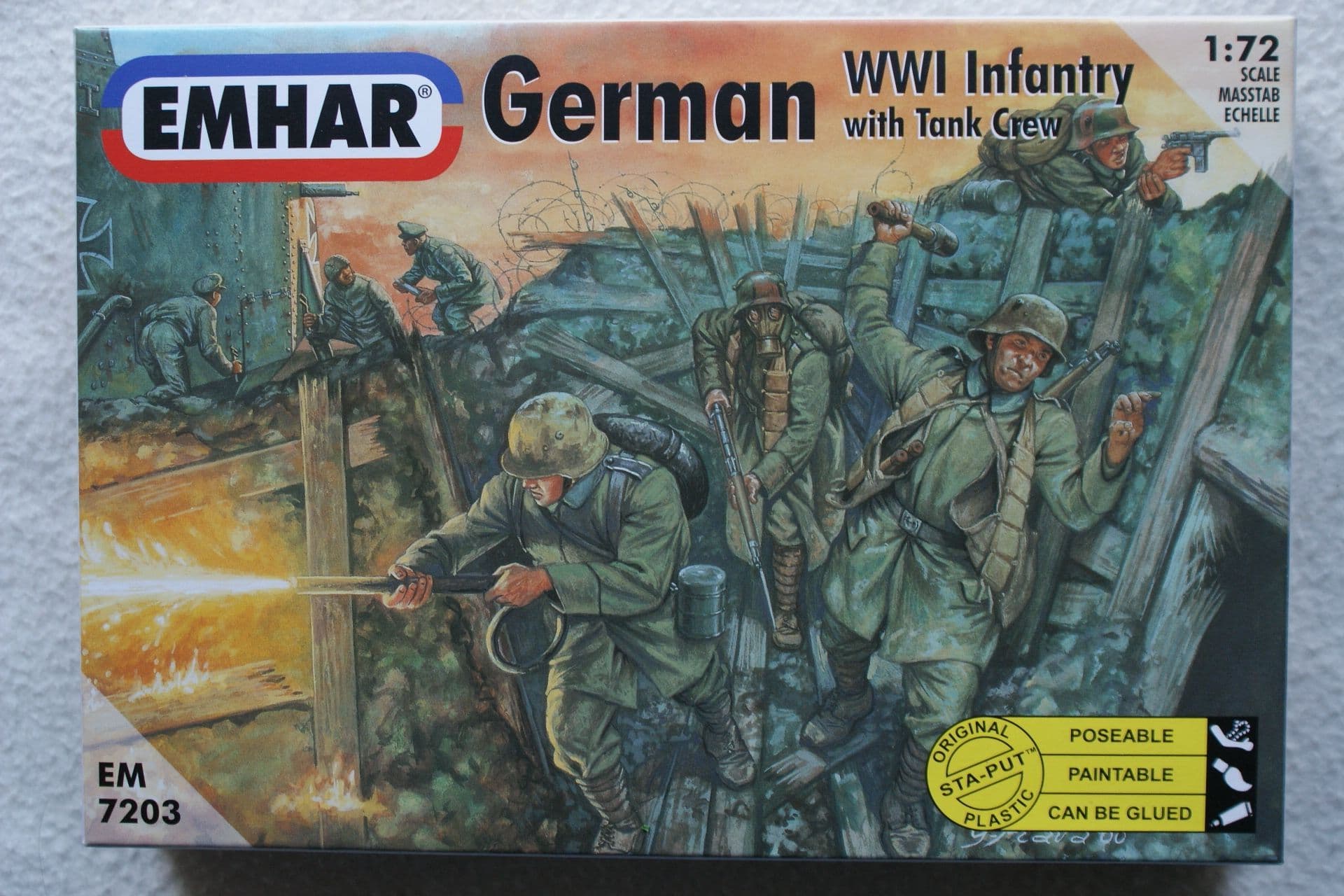 Emhar 1/72 EM7203 German Infantry with Tank Crew WW1