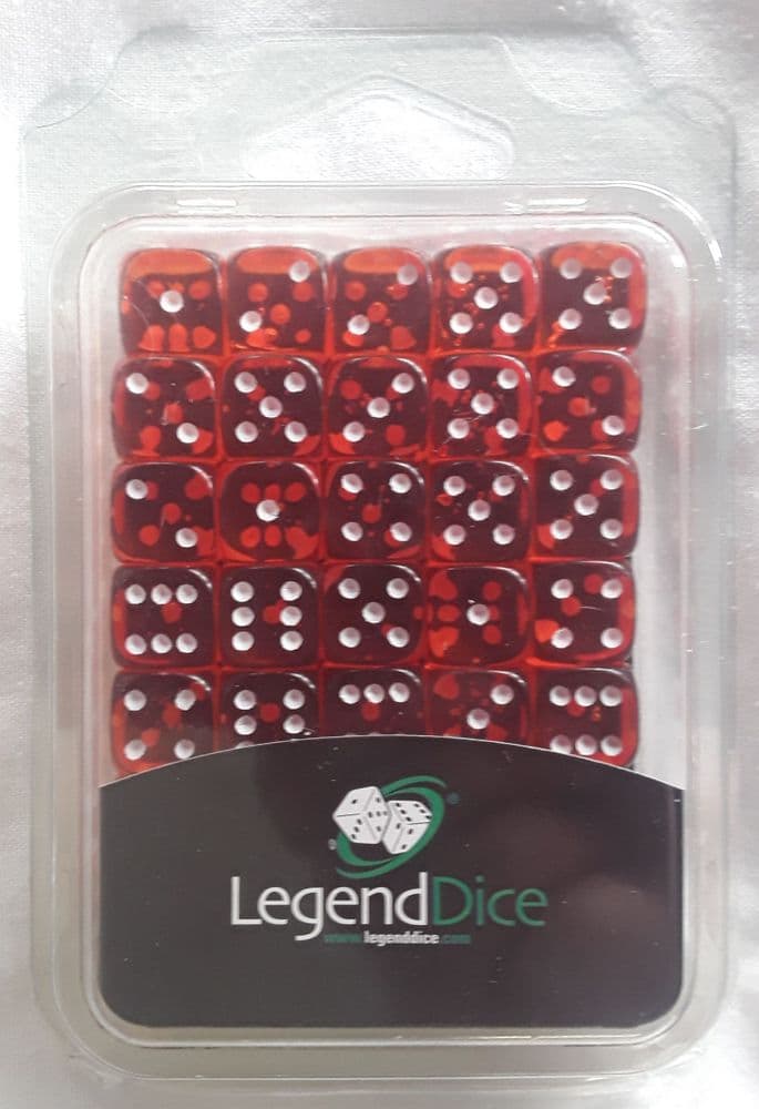 Legend Dice LD02 12mm Red Gem Dice