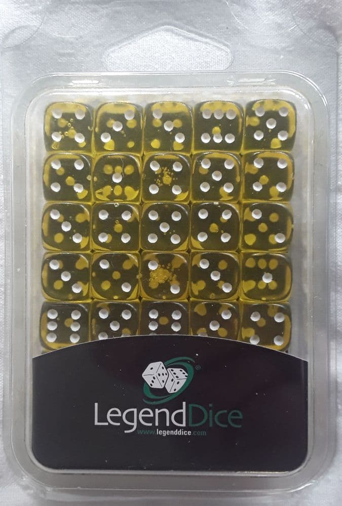 Legend Dice LD12 12mm Yellow Gem Dice