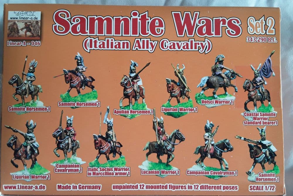 Linear-A 1/72 LIN046 Italian Ally Cavalry Set 2 Samnite Wars Ancients
