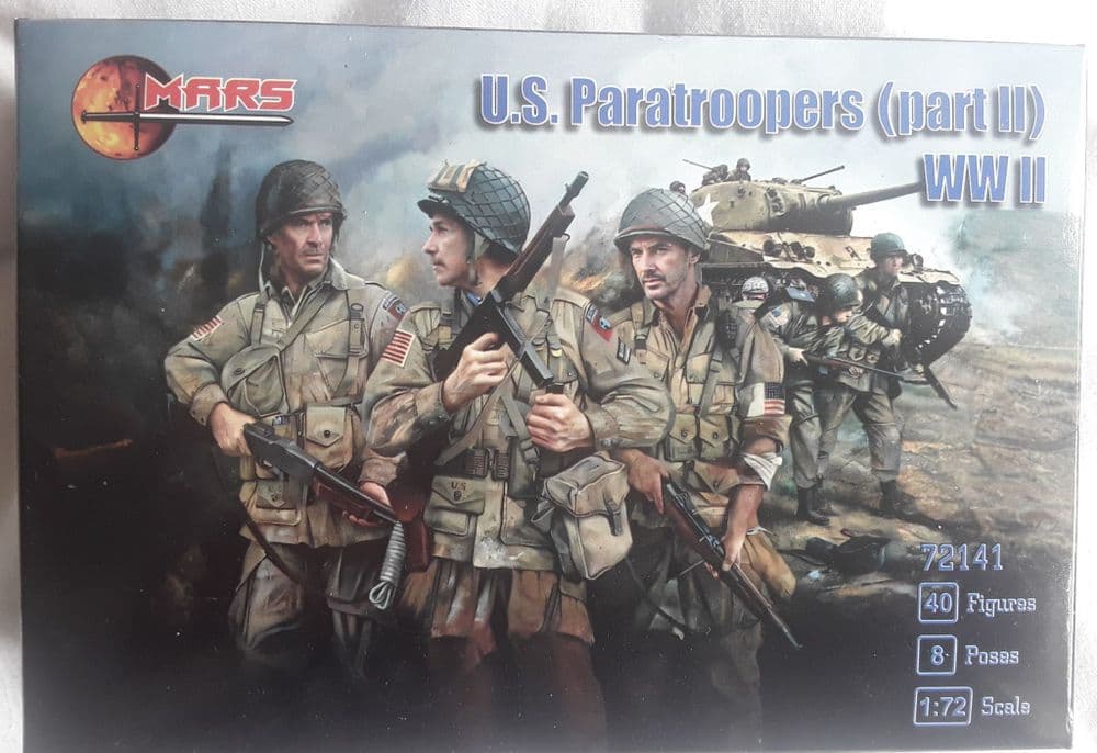 Mars 1/72 MAR72141 US Paratroopers Set 2 WW2