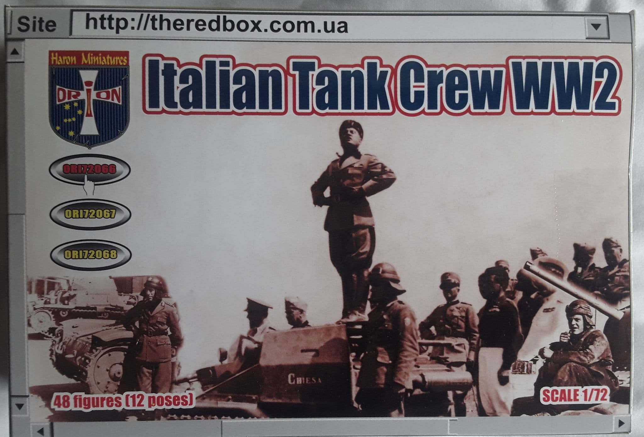 Orion Figures 1/72 ORI72066 Italian Tank Crew WW2