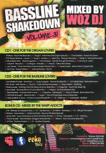 Bassline Shakedown - Volume 3 - CD Pack