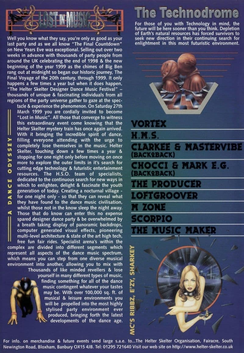 Helter Skelter - Lost In Music - Technodrome - 8 x CD Pack or USB