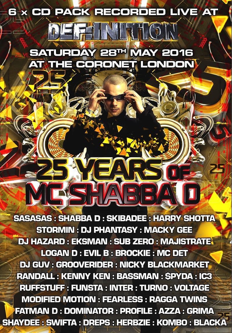 Mc Shabba D 25 Years Of