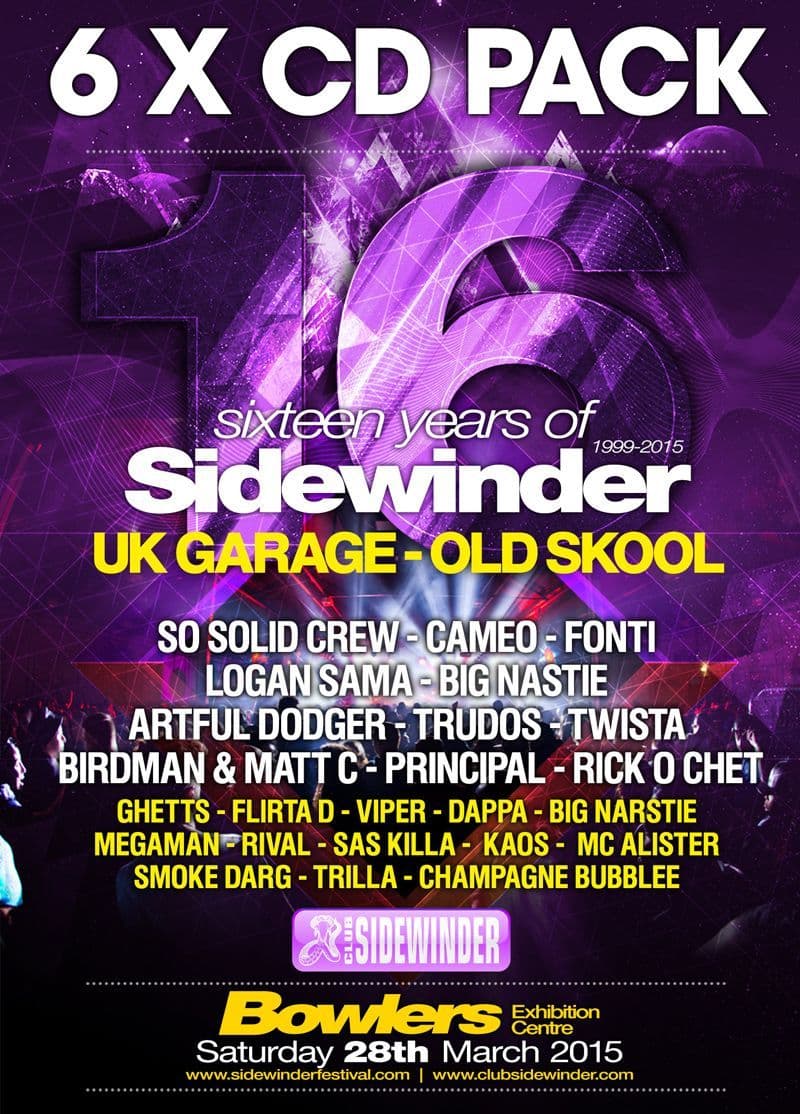 Sidewinder 16th Birthday - CD Pack