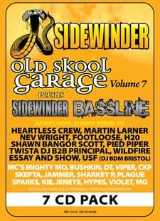 Sidewinder Old Skool Garage Volume 7 Vs Sidewinder Bassline CD Pack