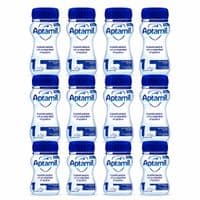 Aptamil Ready-to-Feed Baby Milk Bottles, 12 x 200ml