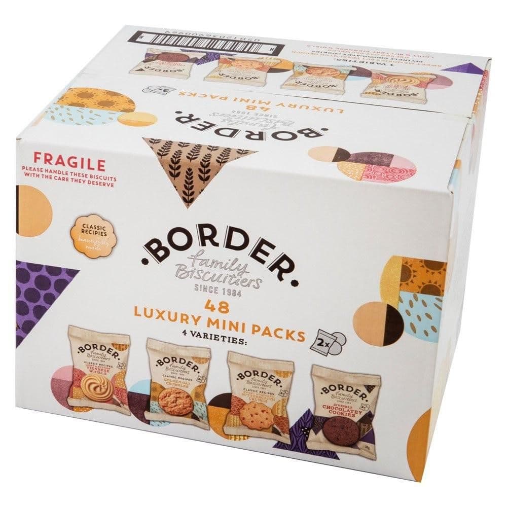 Border Biscuits 48 Luxury Mini 2 Biscuit Packs 4 Varieties