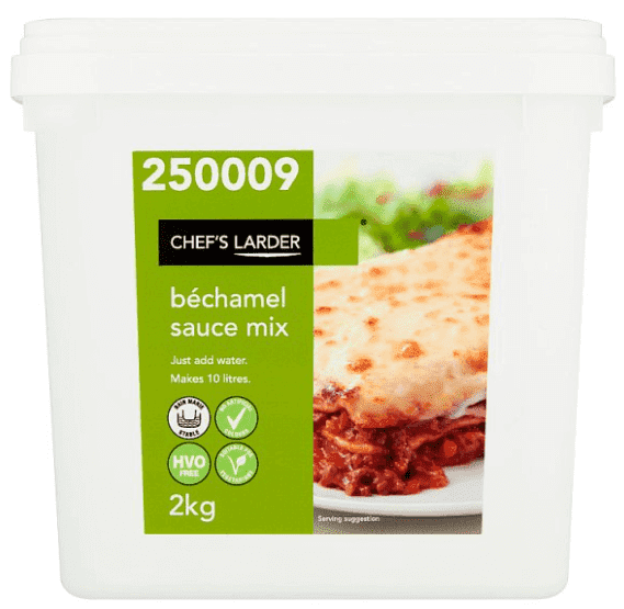 Chef s Larder Béchamel Sauce Mix 2kg Case of 4