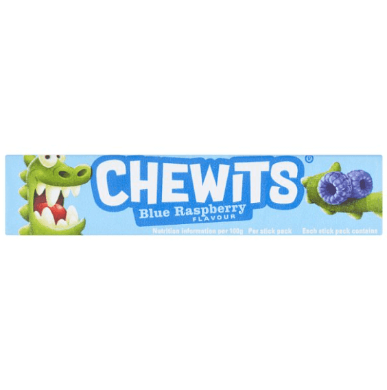 Chewits Blue Raspberry Flavour Box of 40 x 30g