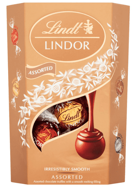 Chocolate Lindt Lindor Assorted Chocolate Truffles Box approx 16 Balls 200g