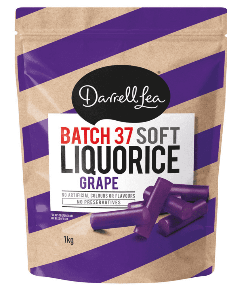 Darrell Lea Batch 37 Soft Liquorice Candy Natural Grape Licorice - Pack ...