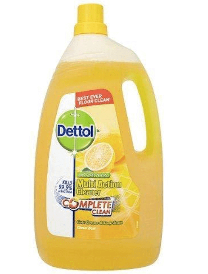 Dettol Anti-Bacterial Multi Action Cleaner Complete Clean Citrus Zest 4L