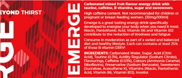 Emerge Energy Original Mixed Fruit Flavour Drink 24 x 250ml