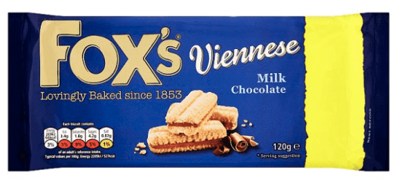 Fox s Viennese Milk Chocolate 120g Pack of 12