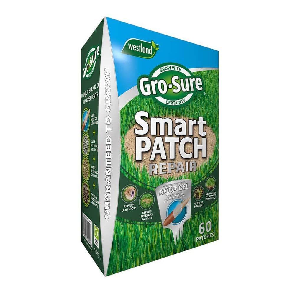 Gro-Sure Smart Patch Repair for Lawns Spreader Box 60 Patches 4 8kg