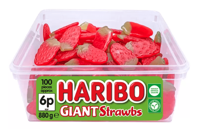 Haribo Giant Strawbs 880g