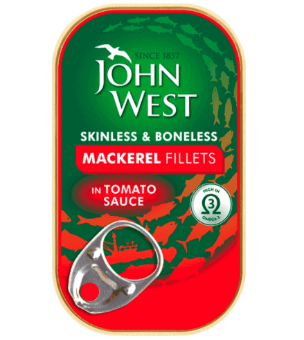 John West Mackerel Fillets in Tomato Sauce 10 x 125g