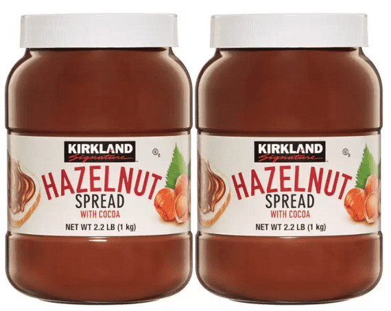 Kirkland Signature Hazelnut Spread with Cocoa 1kg - 2 Pack