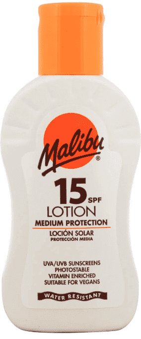 Malibu Sun SPF 15 Lotion Medium Protection Sun Cream Water Resistant ...