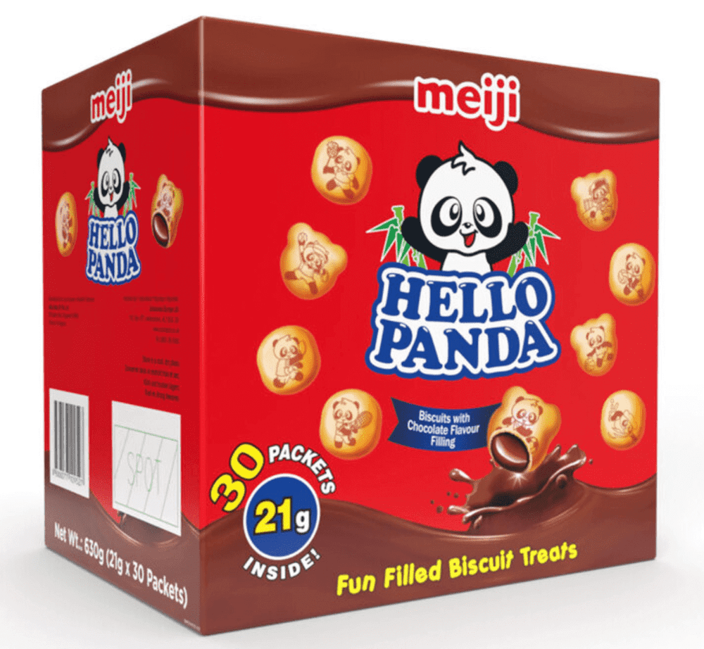 Meiji Biscuit Hello Panda Snacks Chocolate 630 g Pack of 30