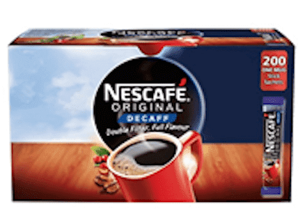 NESCAFÉ Original Instant Decaffeinated Coffee Stick Packs Box of 200