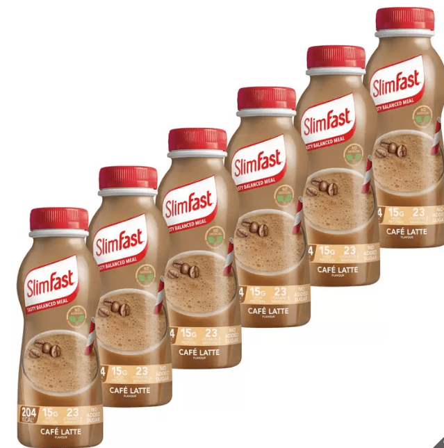 SlimFast Cafe Latte Flavour 6 x 325 ml