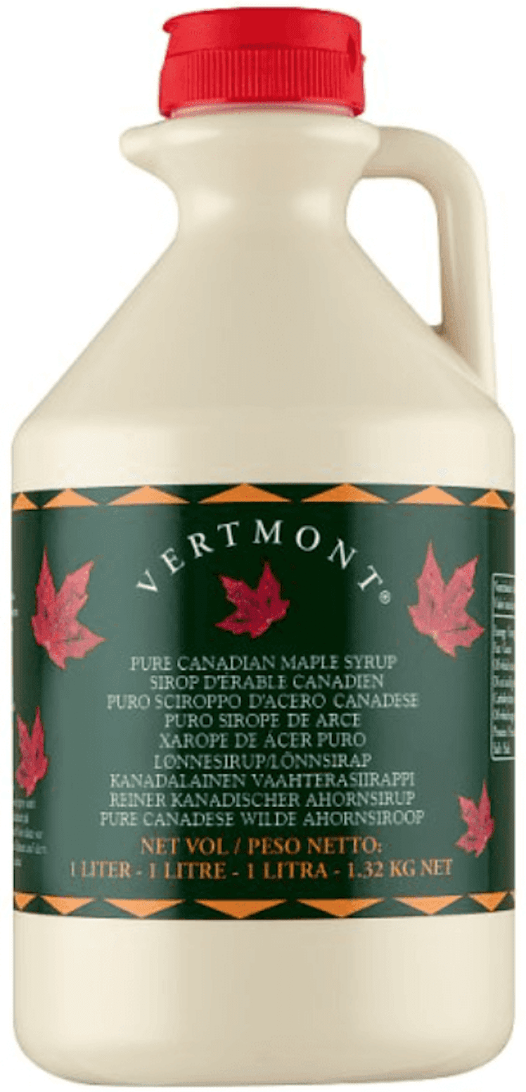 Vertmont Pure Canadian Maple Syrup 1 Litre case of 6