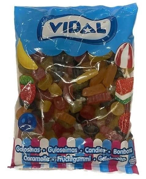 Vidal Wine Gums Fruity Chewy Sweets 1kg Sharing Bag