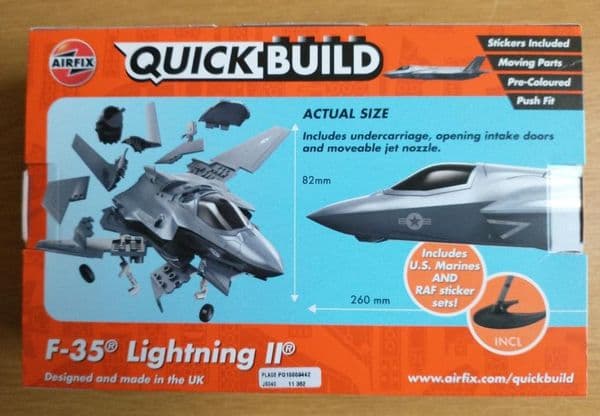 Airfix QuickBuild F35 Lightning ll Plastic Kit