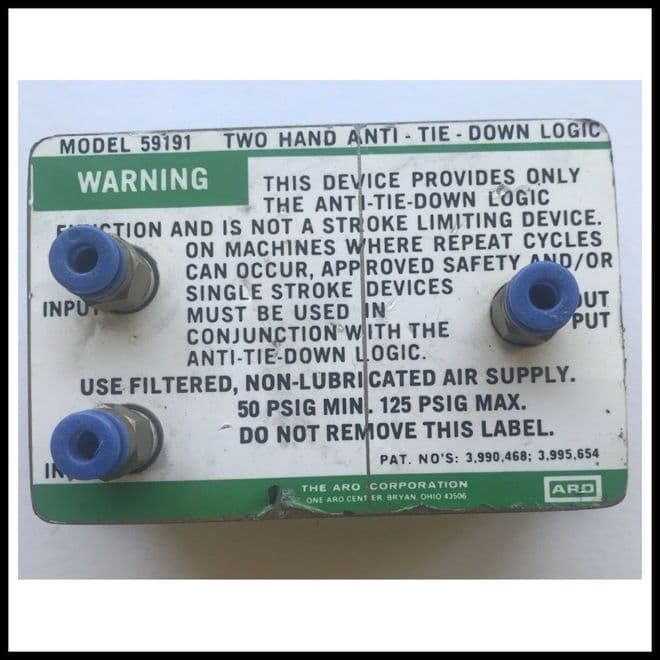 Aro 59191 Two Hand Anti Tie Down Logic 