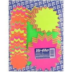 Hi-Glo Assorted Stars - Pack of 100