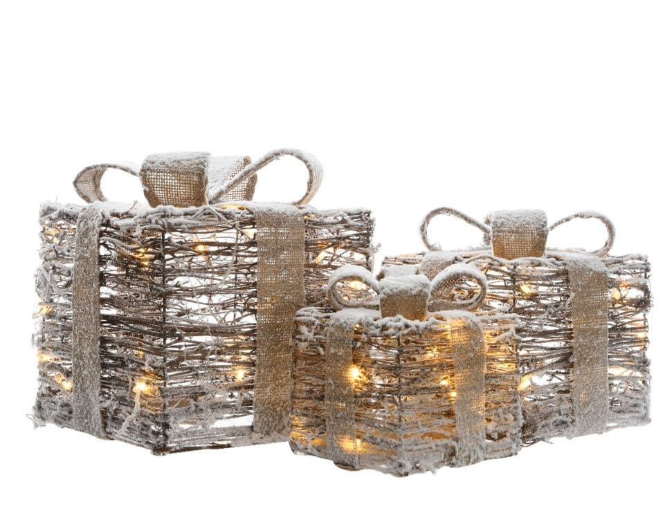 Lumineo LED Gift Box - Snow