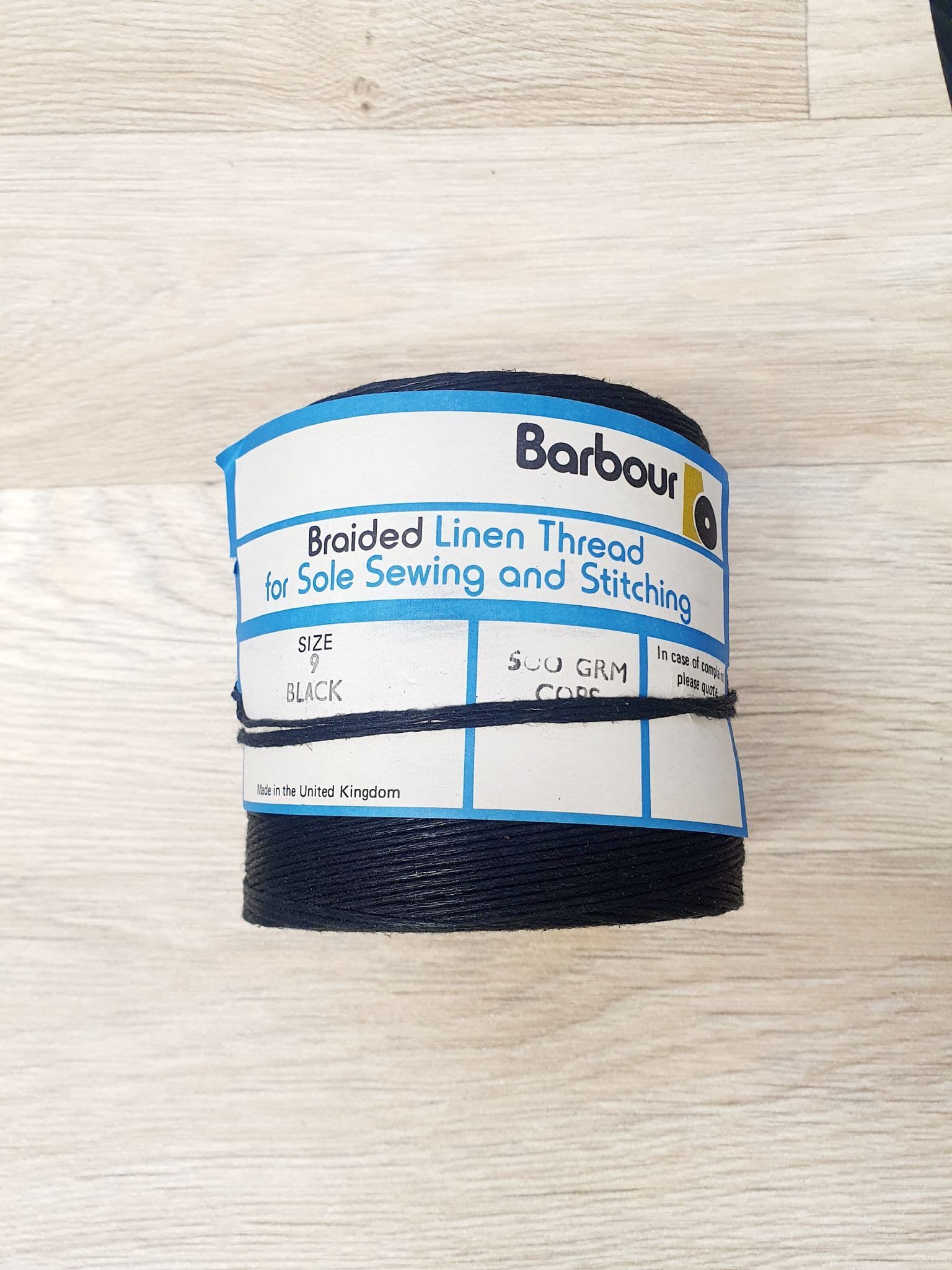 Barbour Braided Linen Thread in Black