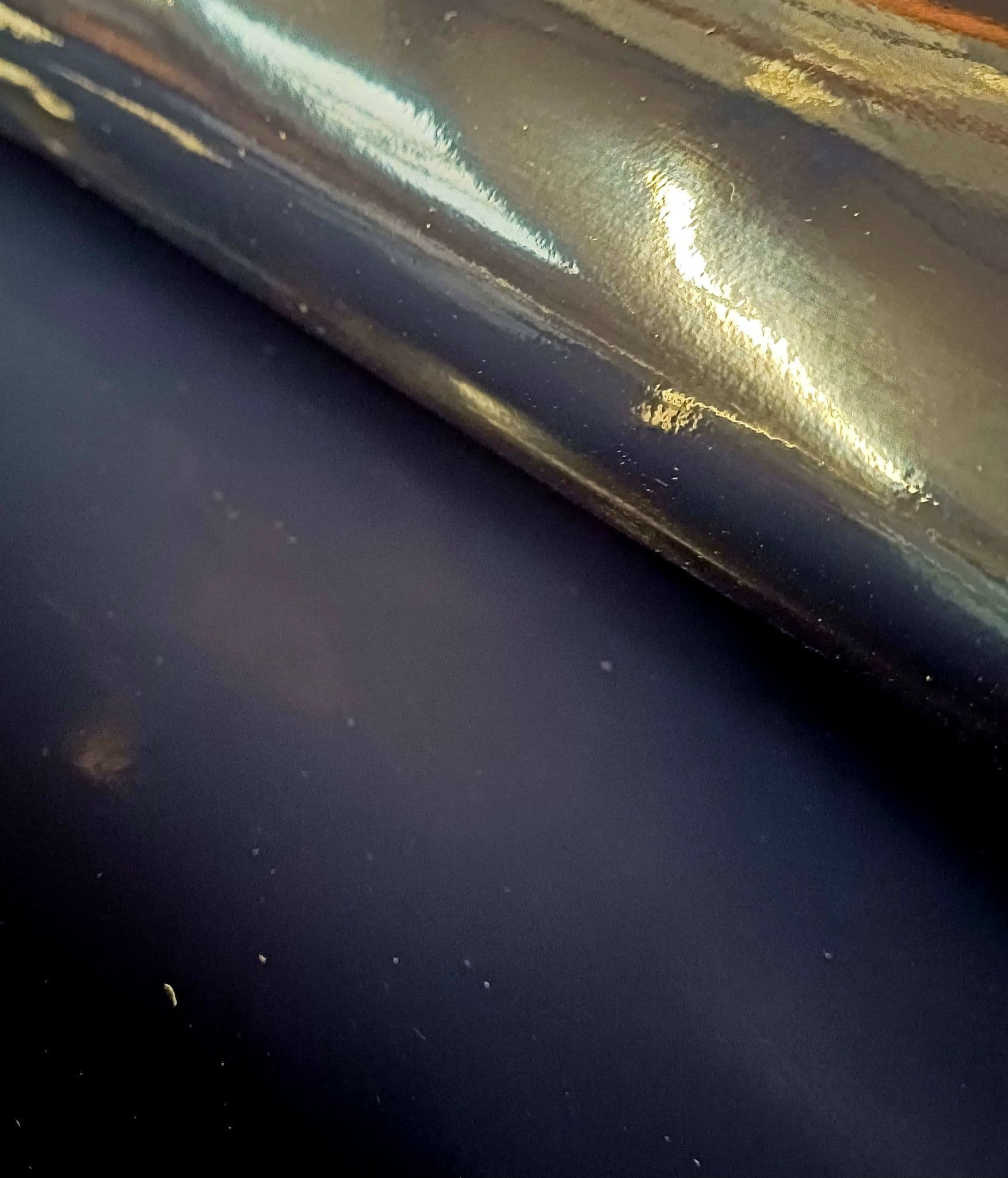 Navy Patent Leather Hides